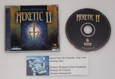 Heretic II 2 ~ PC Activision CD ROM Windows 95/98 In Jewel Case Black ...