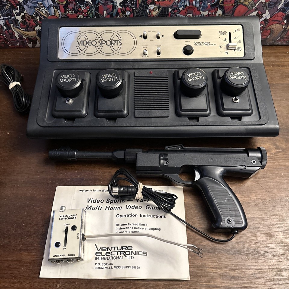 VTG 1977 Video Sports Model VS-7 Game Console Video Pong - Complete ...