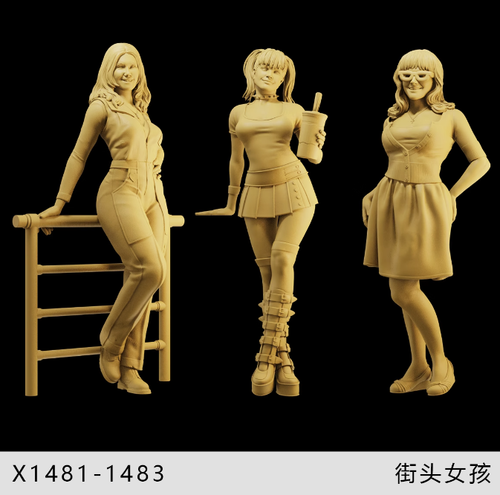 1/35 Resin Street Girls 3 Figures Unpainted | eBay