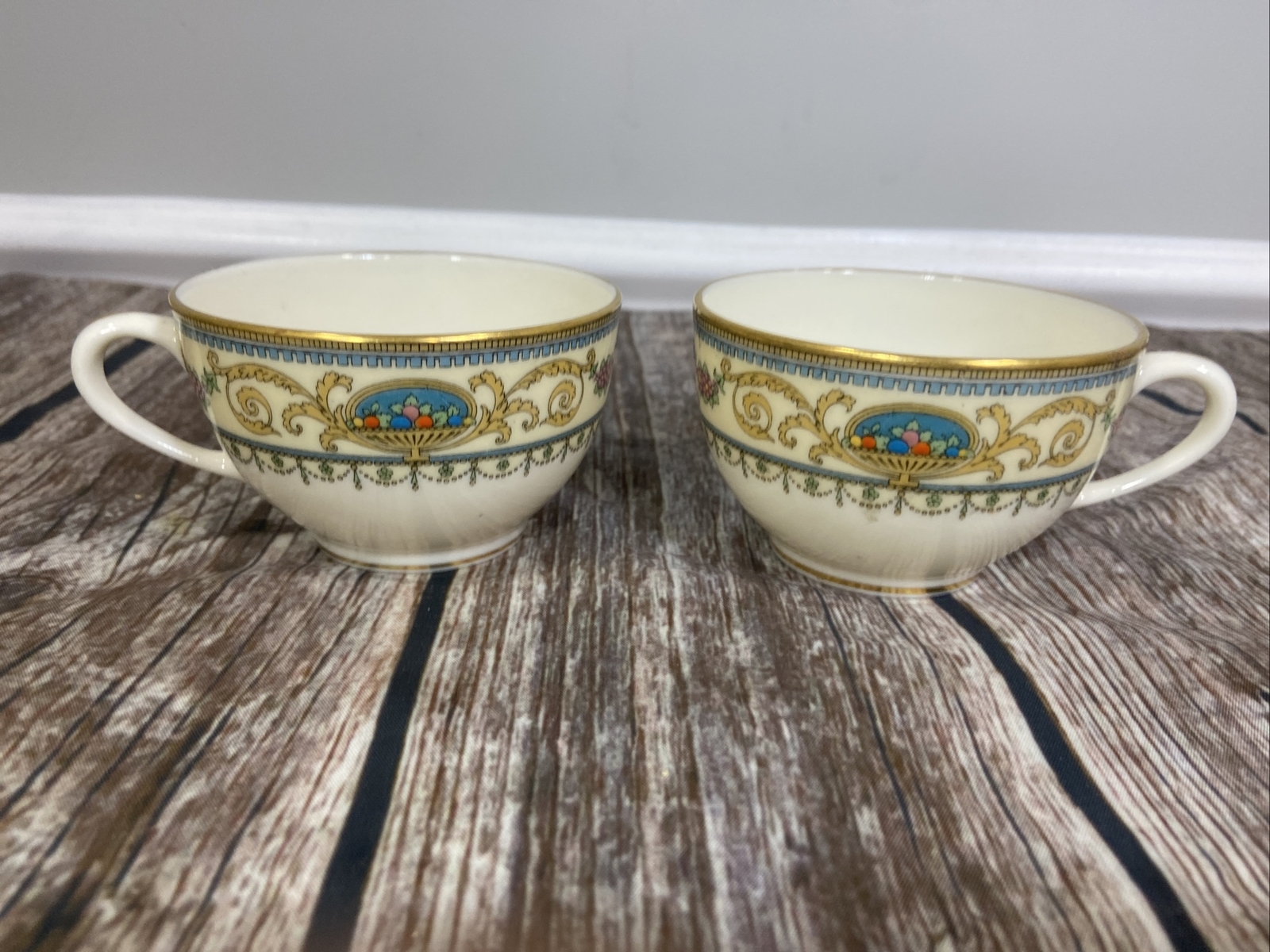 Lenox Harwood Cups Gold trim set of 2 | eBay