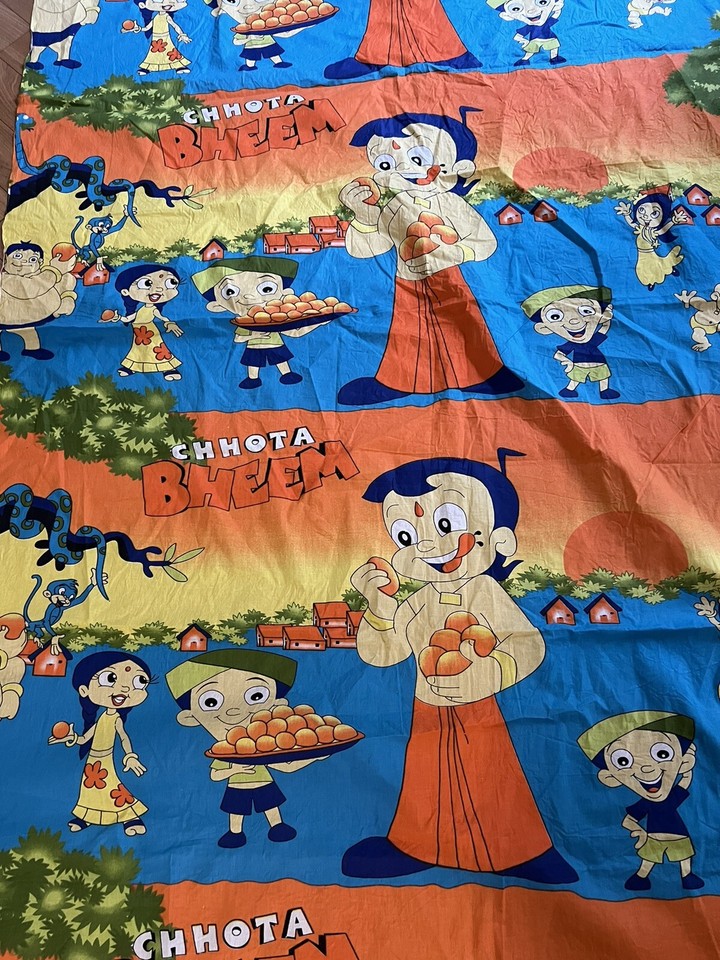 Chhota Bheem ( Little Bheem) Wall Hanging Tapestry - 58" x 78" Vintage ...