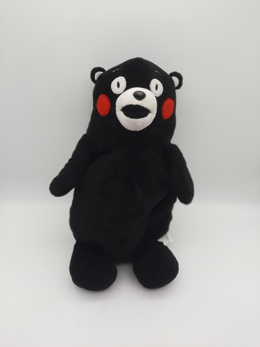 Miniso Kumamon Black Bear Japan Mascot Plush w/Zipper Pouch in Back Stuffed 13" | eBay