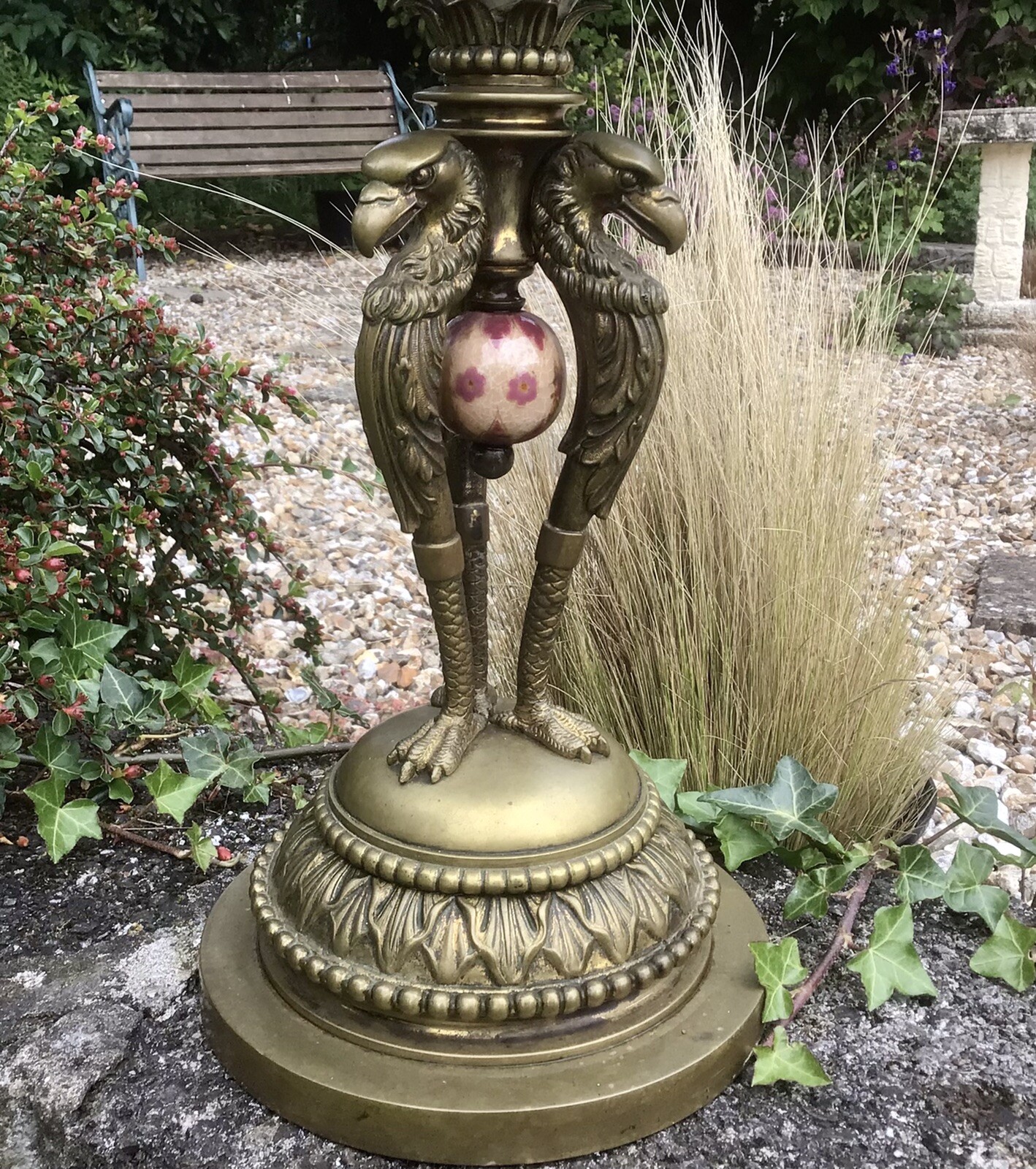 Zsolnay Antique Oil Lamp Persian Style Cranberry Satin Glass Oil Lamp ...