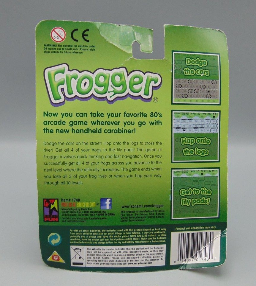 Basic Fun Frogger Electronic Carabiner Edition Vintage SEALED | eBay