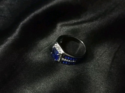 Two Carat Blue Gem Ring | eBay