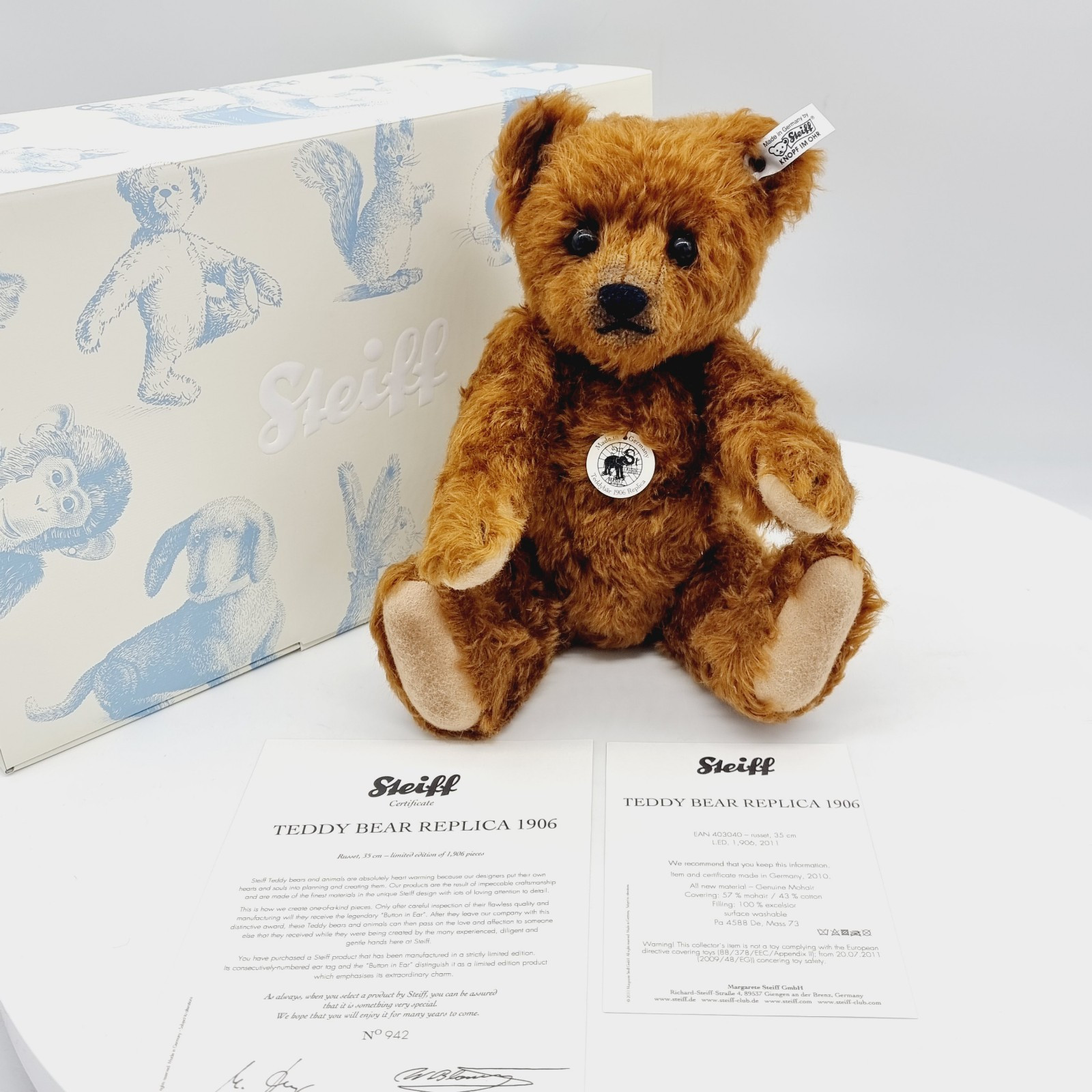 Steiff 403040 Teddybär 1906 Replica limitiert 1906 aus 2011 35 cm MohairのeBay公認海外通販｜セカイモン