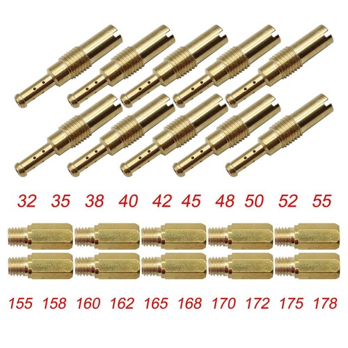 10Pcs Carburetor Main JETS kit & 10Pcs Slow Pilot Jet for PWK Keihin ...