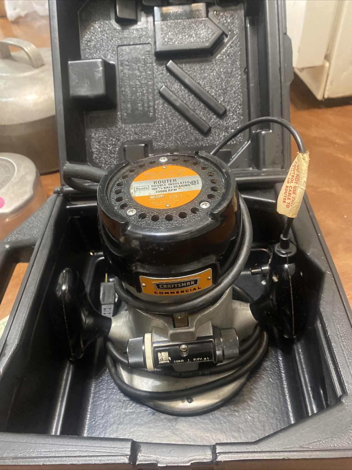 Vintage Heavy Duty Craftsman Model 315-17380 Adjustable Depth Router ...