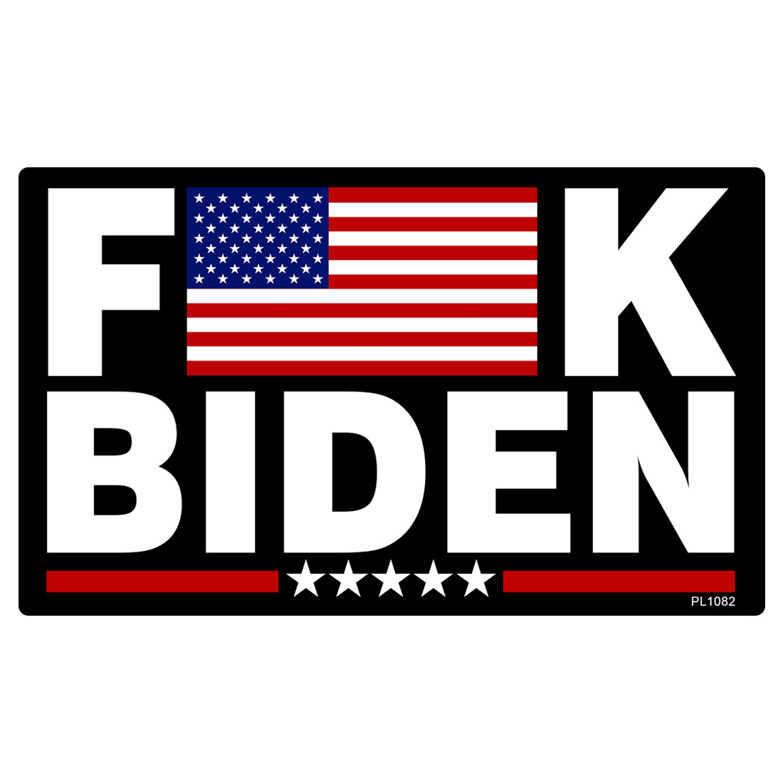 REFLECTIVE FK Biden USA Flag Sticker PL1082-REF | eBay
