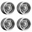 Set 4 15" Vision American Muscle 55 Rally Silver Wheels 15x8 5x5 Rims ...