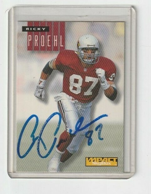 1994 RICKY PROEHL SKYBOX IMPACT SIGNED AUTOGRAPHED CARD REAL DEAL ...