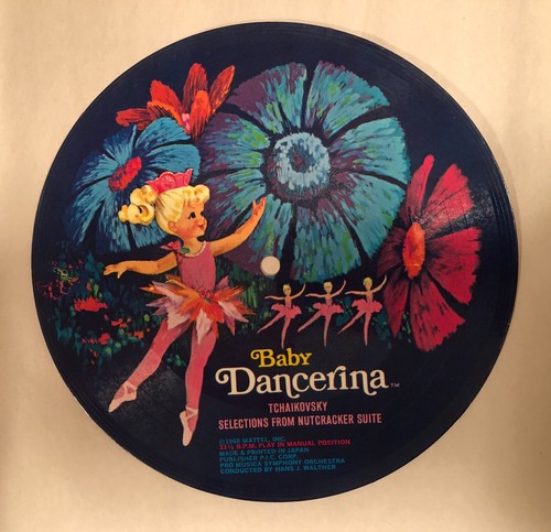 MATTEL 1968 BABY DANCERINA doll 7” 45 record TCHAIKOVSKY NUTCRACKER ...