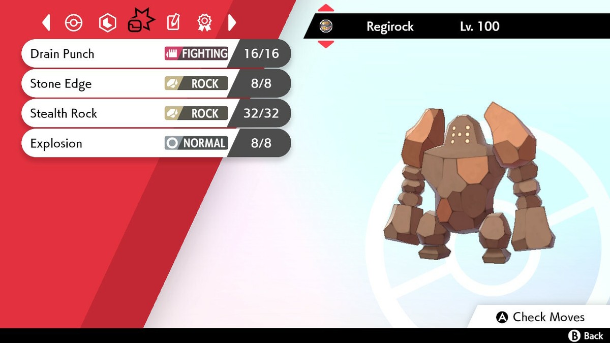 Shiny Regirock Sword
