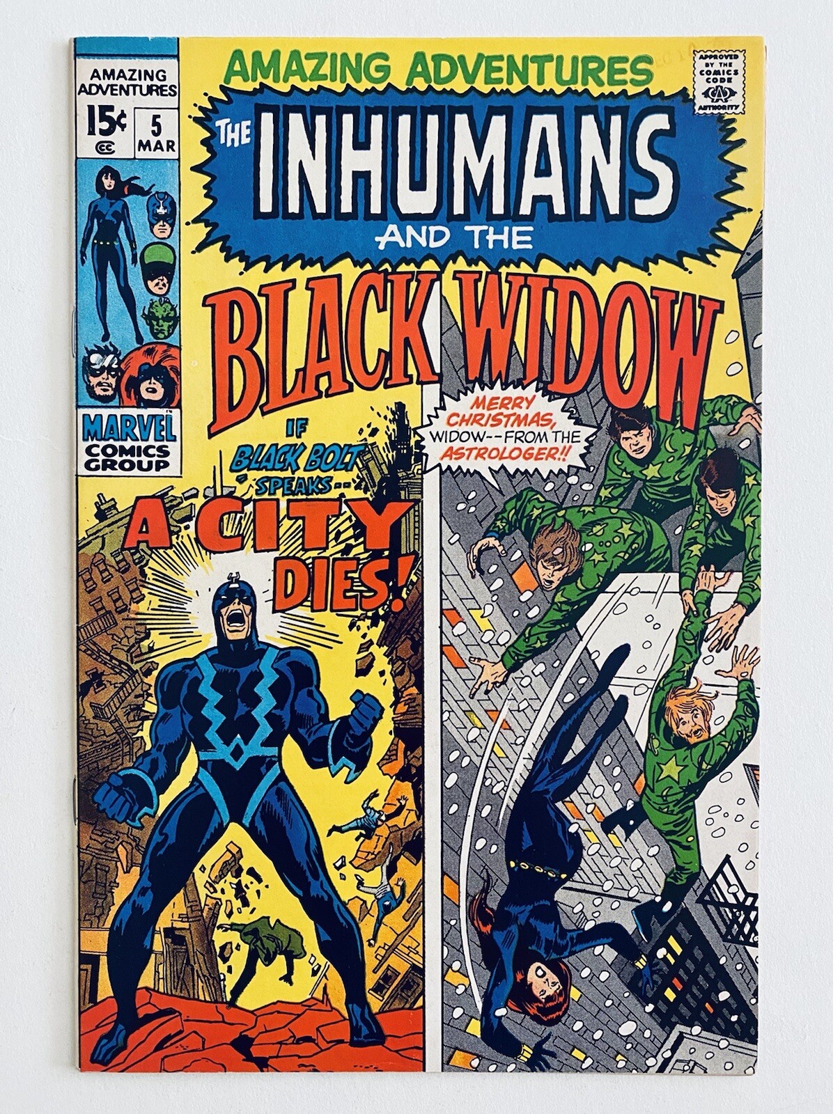 AMAZING ADVENTURES #5, (1970), INHUMANS, BLACK WIDOW, NEAL ADAMS Art ...