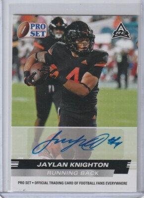 JAYLAN KNIGHTON 2022 Leaf Pro Set AUTO HURRICANES | eBay