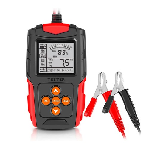 Car Truck Motorcycle Battery Tester 12V 24V Battery Analyzer Test Tool ...