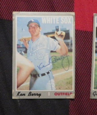 Autographed 1970 Topps SIGNED KEN BERRY RARE AUTO WHITE SOX | eBay