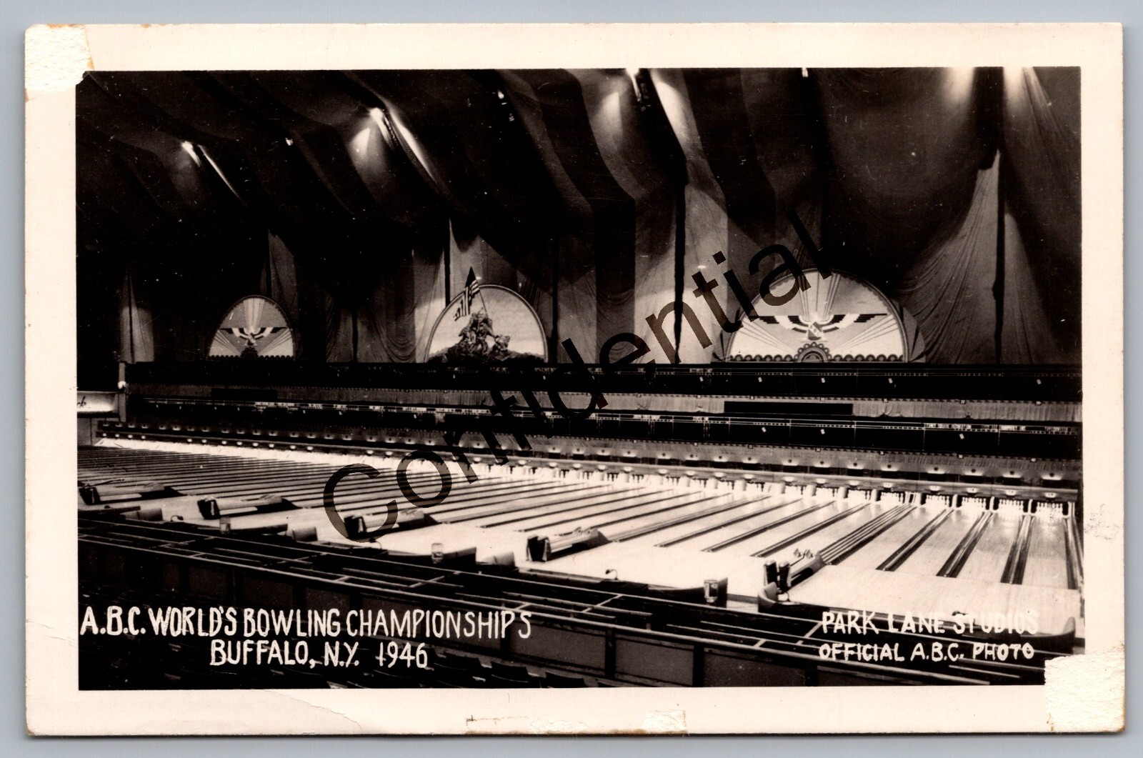 Real Photo ABC Bowling Championships Bowling Alley Buffalo NY New York ...