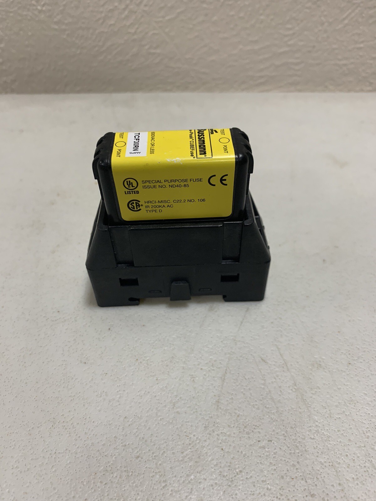 Cooper Bussmann TCFH60N Fuseholder W/TCF30RN Fuse | eBay