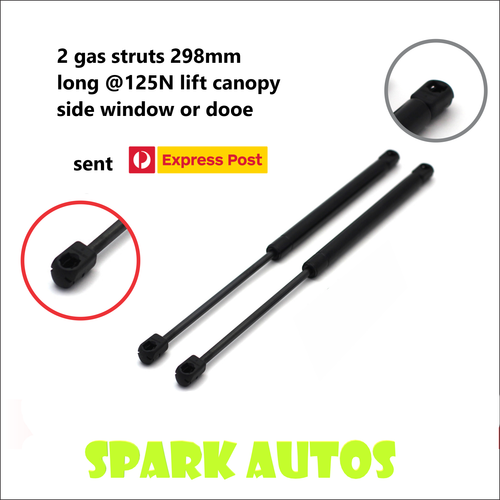 1 New Pair Ute Rear Canopy Side Window Gas Struts 298mm Long 125N ARB ...