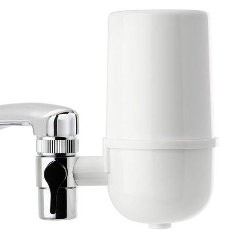 iSpring DF1-WT Faucet Mount Water Filter 500 Gallon Filter Life 1.5GPM ...