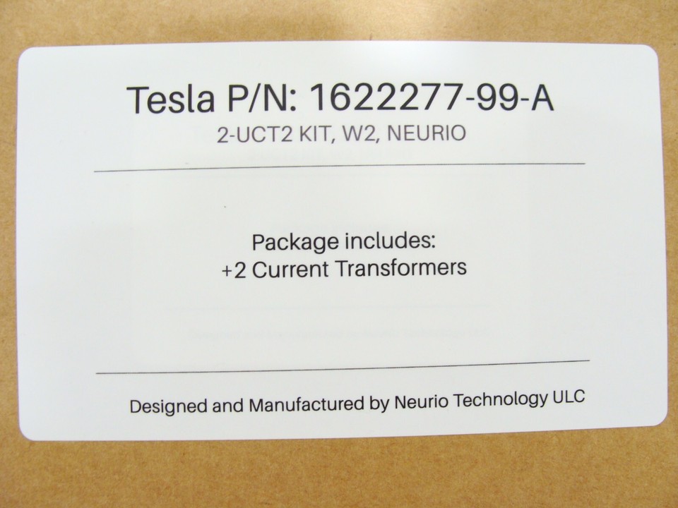 NEW Tesla Neurio Generac 1622277-99-A RGM-Capable 2 x CT Clamps Kit ...
