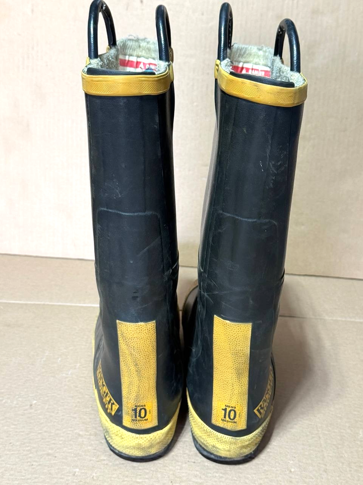 Ranger Firewalker Rubber Firefighter Boots, size 10M | eBay