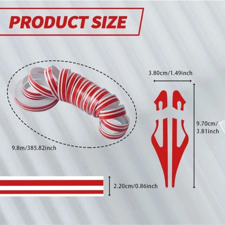 2 Rollsx 32Ft Car Pinstriping Tape, VinylAutomotive Pinstriping Tape ...