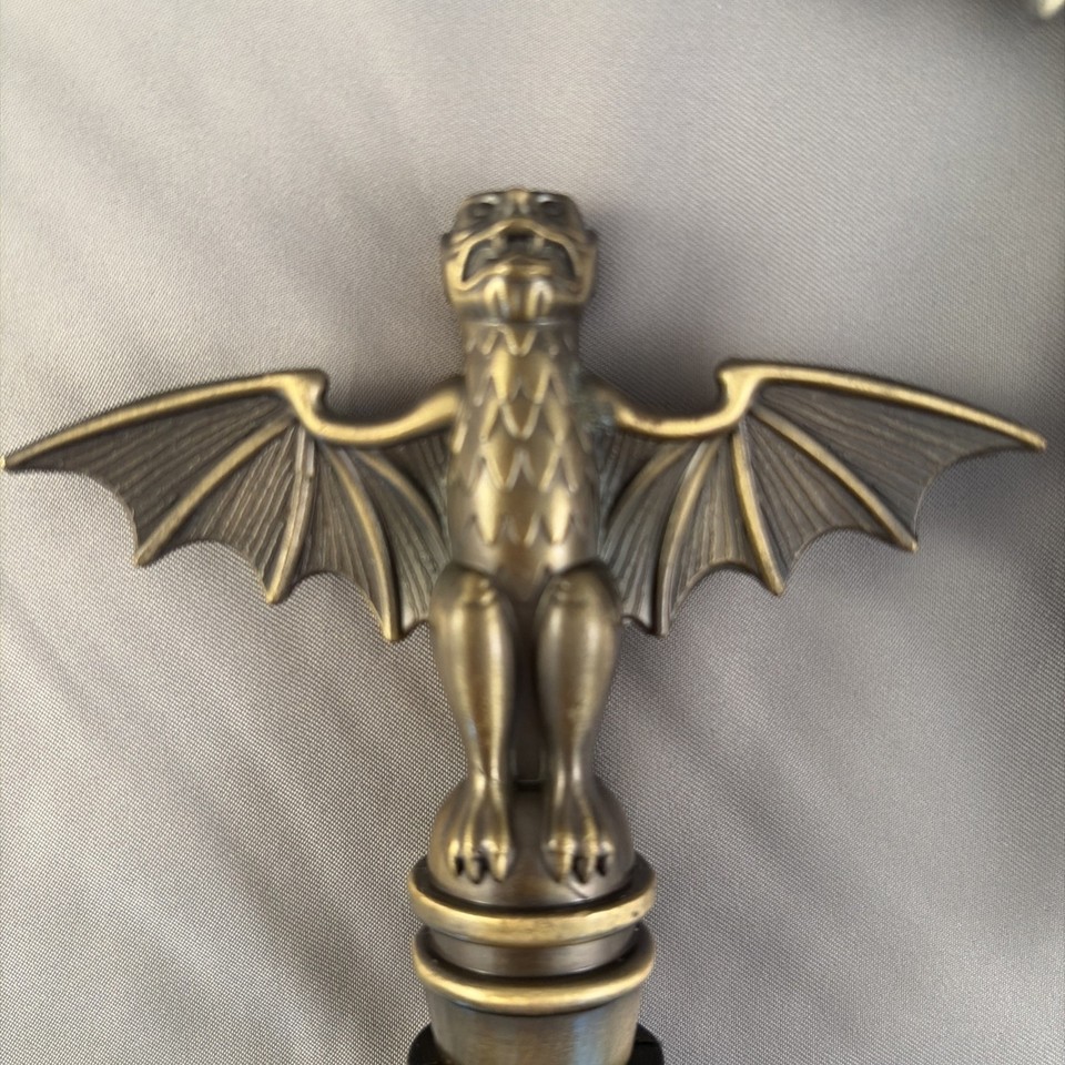 Set of 2 Disney Parks Haunted Mansion Bat Stanchion Wine Bottle Stopper ...