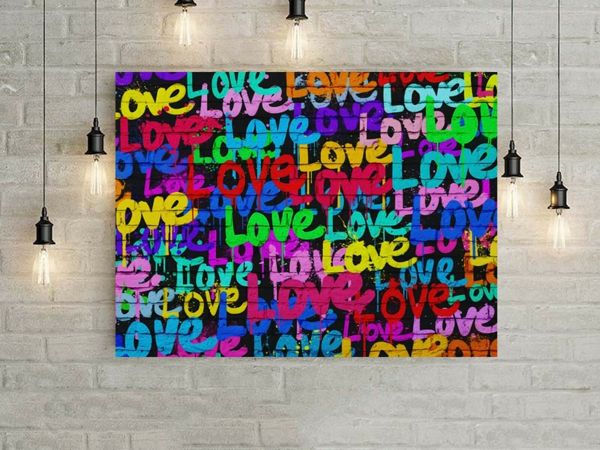 Love Graffiti Drawing Simple Creative Black And White Graffiti Love,