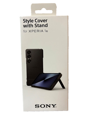 SONY Style Cover with Stand for Xperia 1 VII XQZ-CBFS Orchid BLACK ...