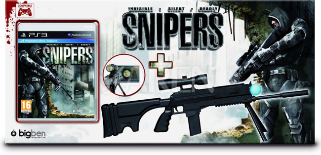 snipers pack gun + jeu playstation 3 4 5 vr move mouvement ps3 tir ...