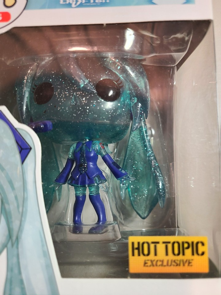 Funko Pop! Rocks #46 Hatsune Miku Crystal - Hot Topic Exclusive w ...