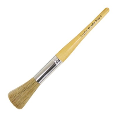 English Glass Stainer Stippler Paint Brush Series 32A Size 4 | eBay