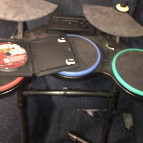Playstation 3 Guitar Hero Red Octane PS3 Drum Set no pedal or Dongle W/Aerosmith | eBay