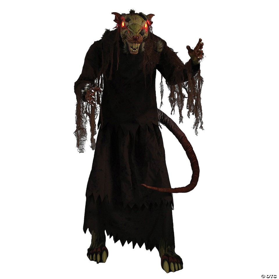 Halloween Mangey Rat Animated Prop 5 Ft Lifesize Animatronic Decoration ...