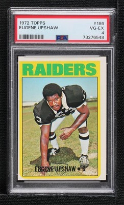 1972 Topps Eugene Upshaw Gene Upshaw #186 PSA 4 Rookie RC | eBay