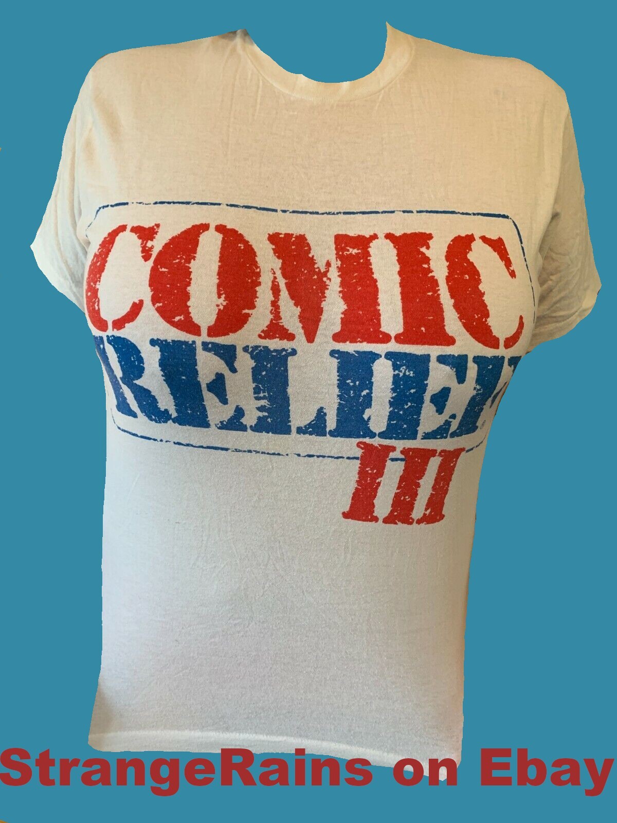 1989 COMIC RELIEF III (LG) T-Shirt ROBIN WILLIAMS WHOOPI GOLDBERG BILLY ...
