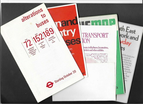 Job Lot 1973 London Transport Leaflets Buses Stately Homes SE Network ...