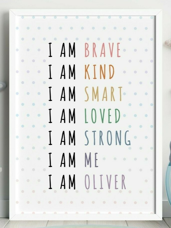 I Am Brave Coloring Page – Printable Affirmation For Kids | Self-esteem