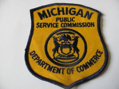 MICHIGAN MI - Public Service Commission Dept Commerce Patch Sew On 4 ...