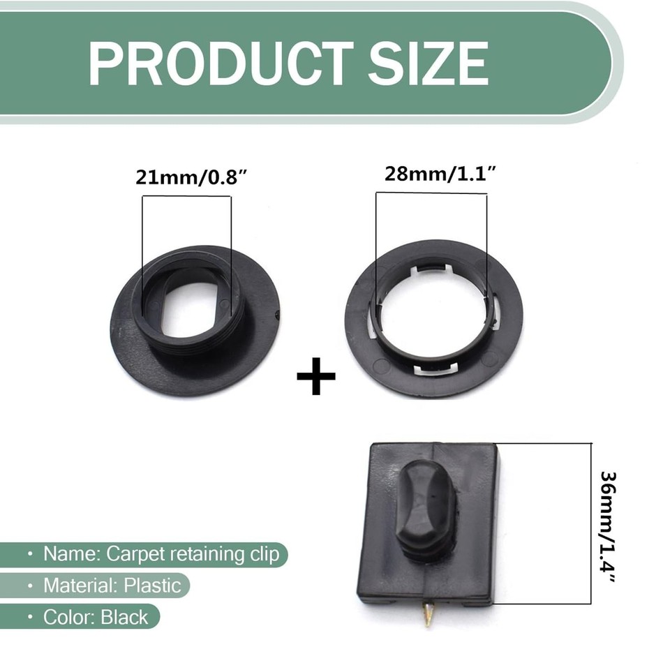 4 Set Mat Carpet Clips Fixing Grips Clamps Floor Holders Sleeves ...