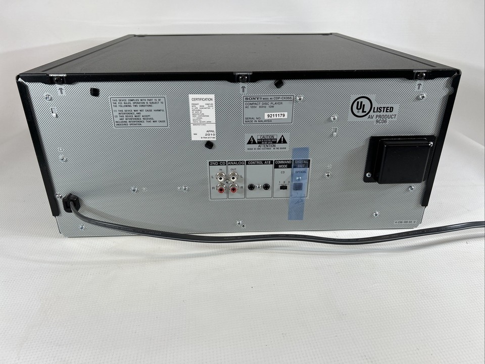 Sony CDP-CX355 300 CD Mega Storage Changer No Remote. WORKING! | eBay