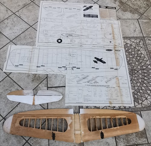 Top Flight Nobler Wings Only Stunt Balsa R/c Airplane Kit For Project ...