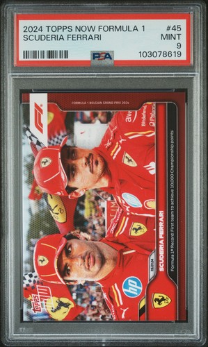Charles Leclerc Scuderia Ferrari 2024 Topps Now Formula 1 #45 *619 PSA ...