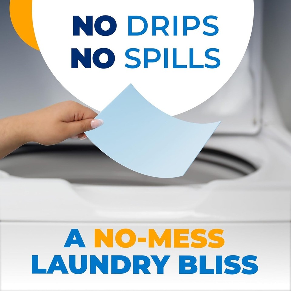 Concentrated Fresh Linen Laundry Sheets - 50 Count, Quick Dissolve Tech | eBay