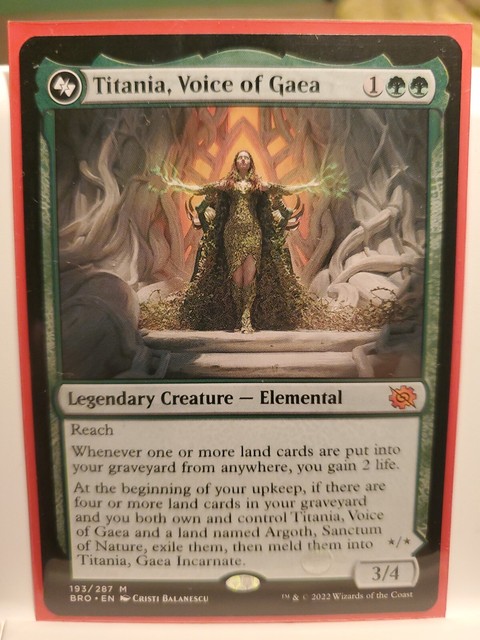 MTG Titania, Voice of Gaea The Brothers' War 193/287 Regular Mythic for sale online | eBay