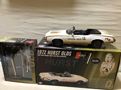 OLDS 1972 HURST CONVERTIBLE PACE CAR WITH LINDA VAUGHN FIGURES SHIFTER ...