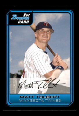 2006 Baseball Bowman Matt Tolbert Minnesota Twins #B41 Prospect | eBay