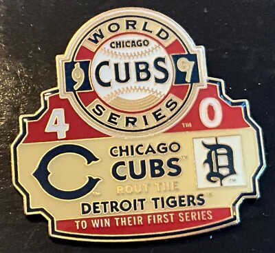 CHICAGO CUBS VS DETROIT TIGERS 1907 WORLD SERIES COMMEMORATIVE PIN V2 ...